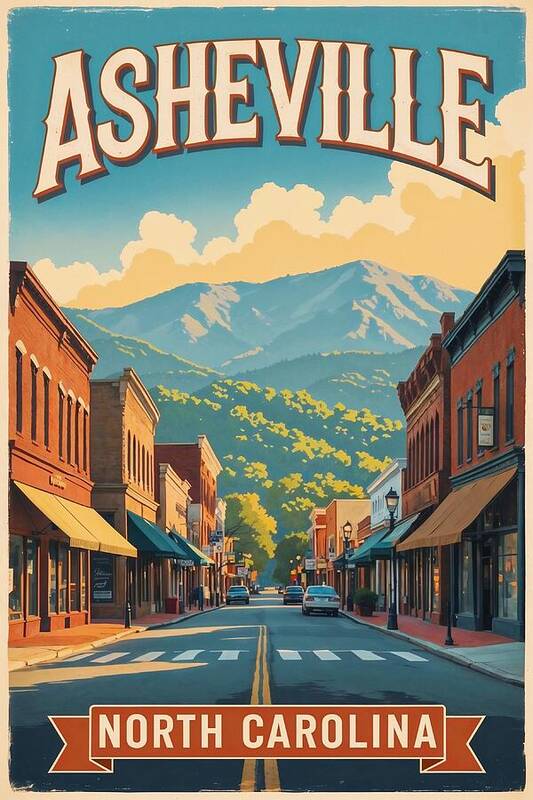 North Carolina Retro Posters